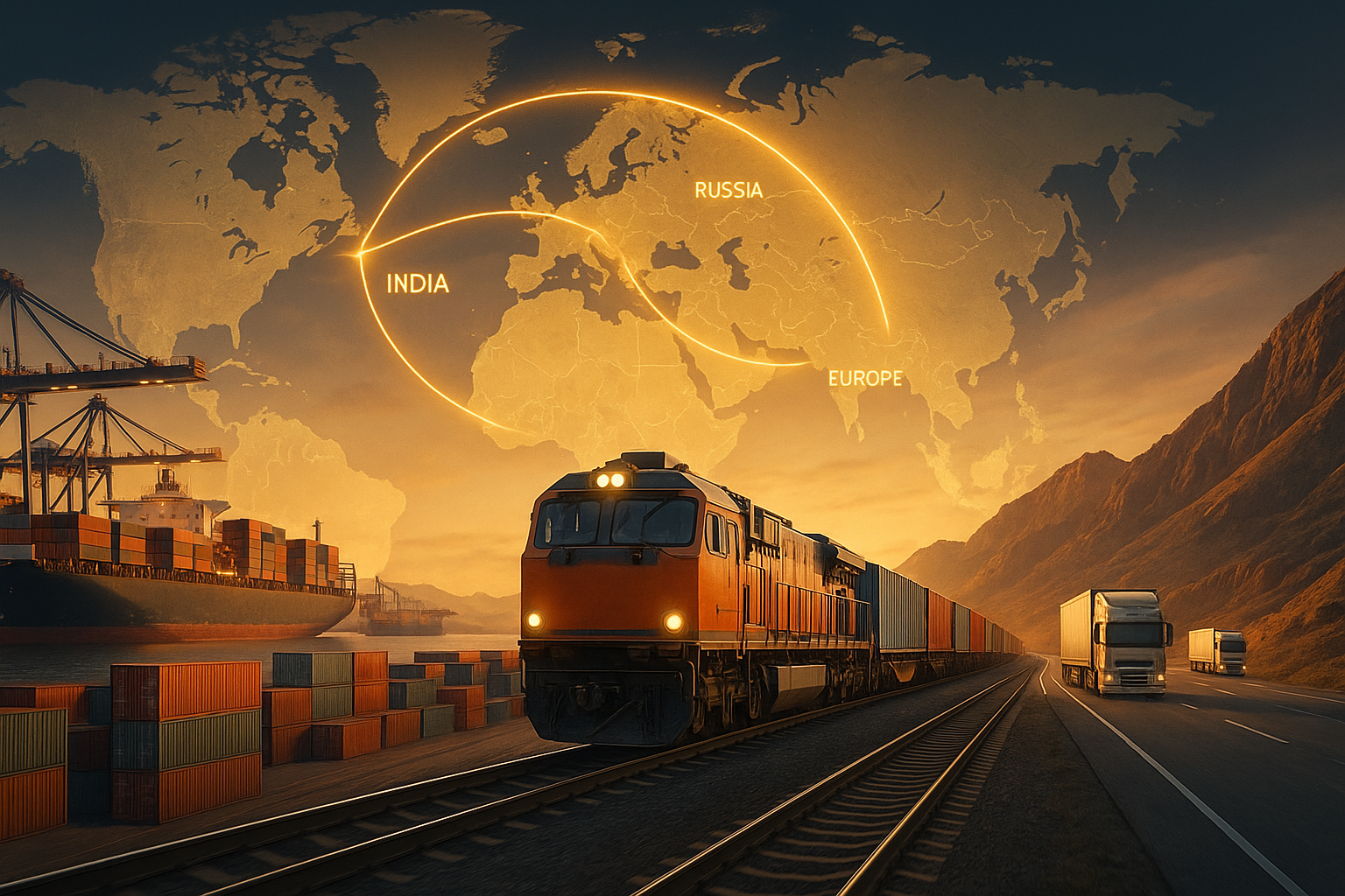 INSTC vs Suez 2025: Fastest India–Europe Route? - Arta Rail INSTC vs ...